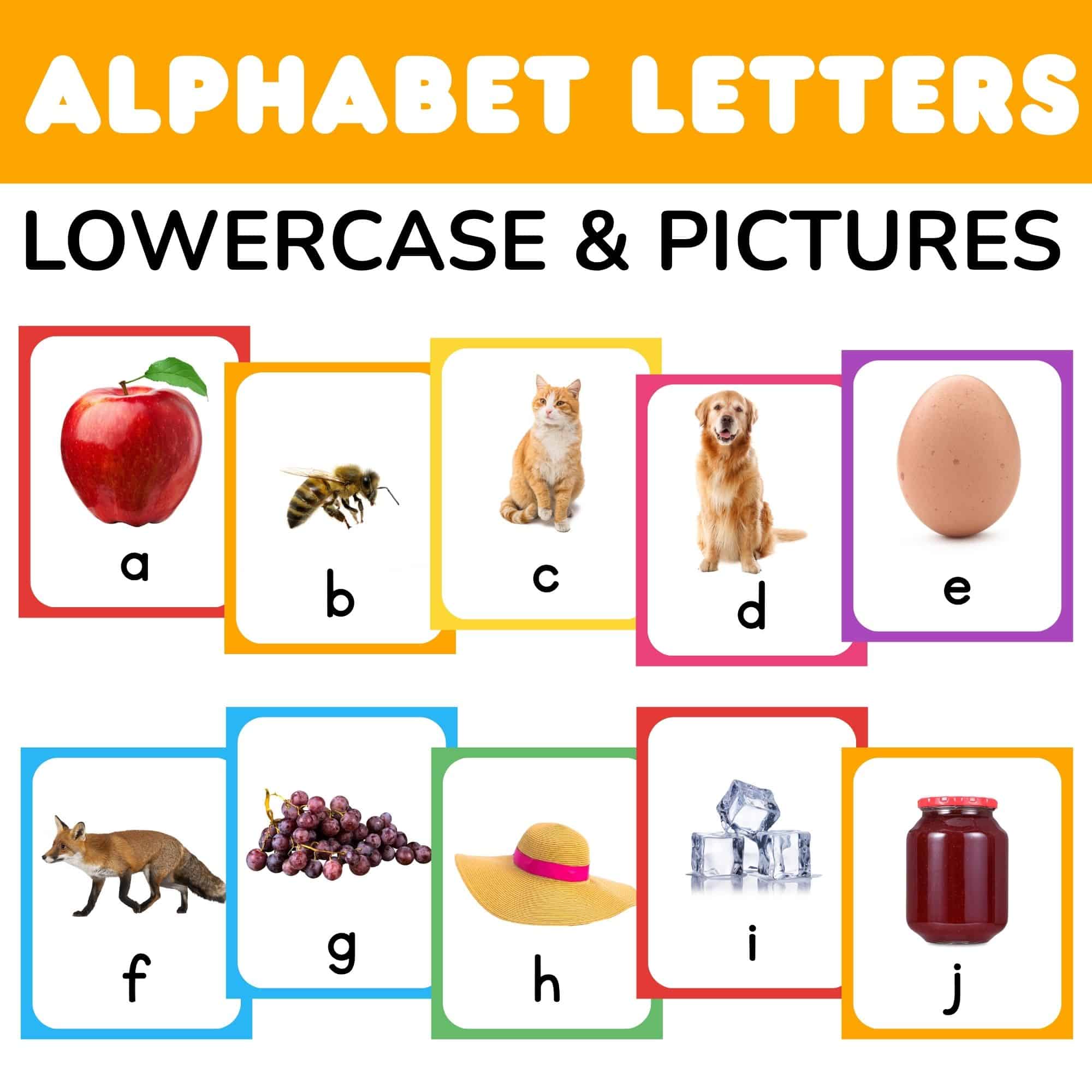 Tracing Lower Case Alphabet Flashcards for Early Writing