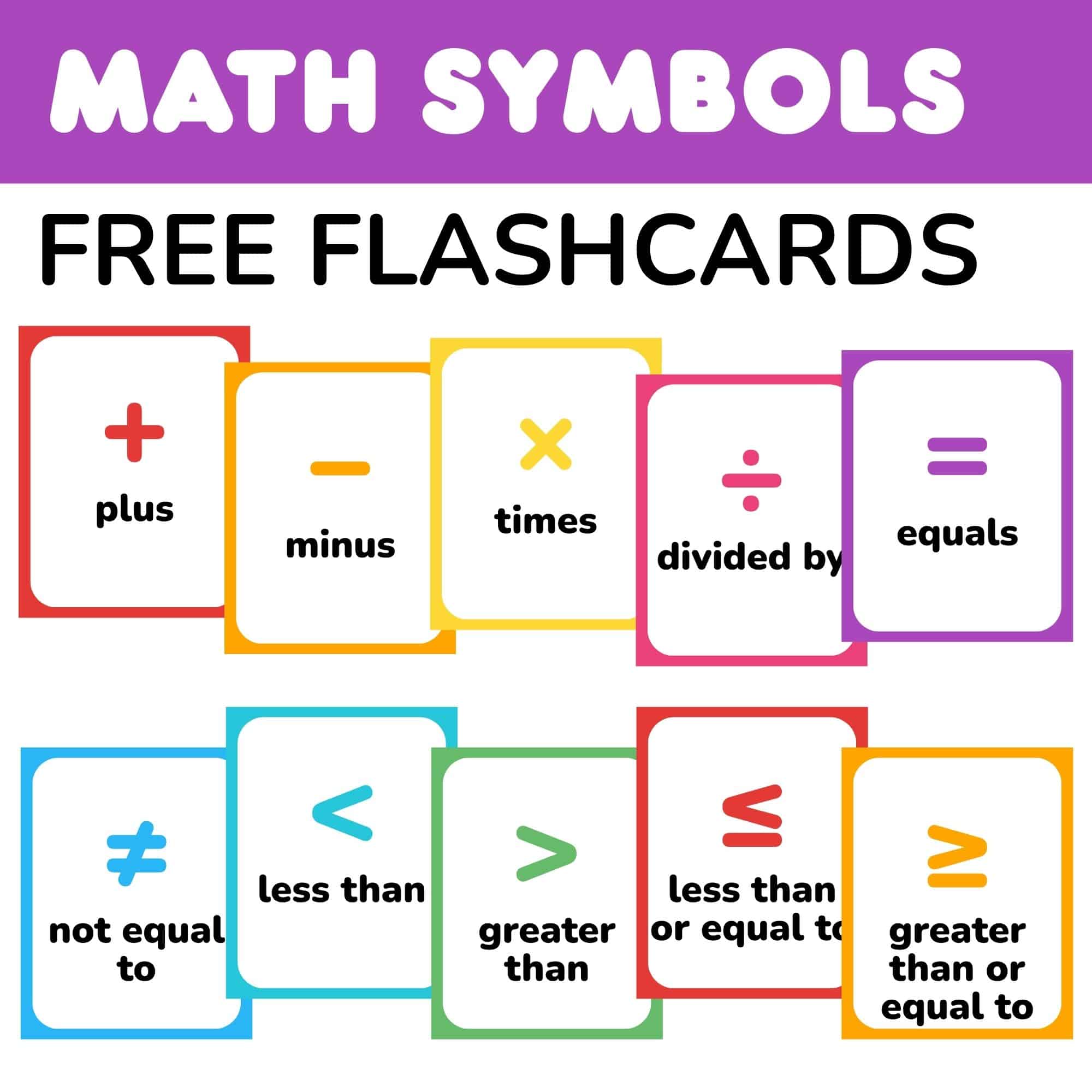 Free Printable Number Flashcards 0-20 with Words
