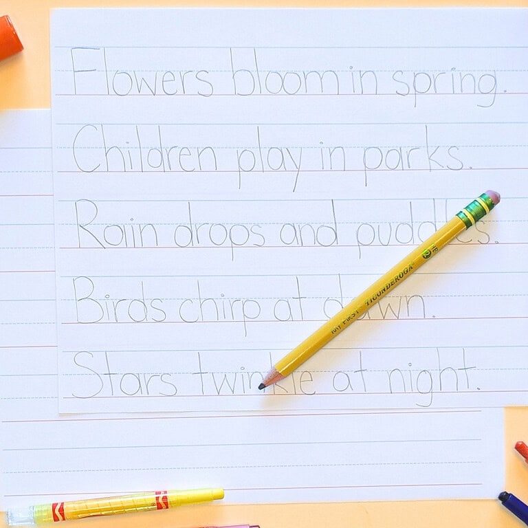 Handwriting Paper Free Printable PDF for Practice