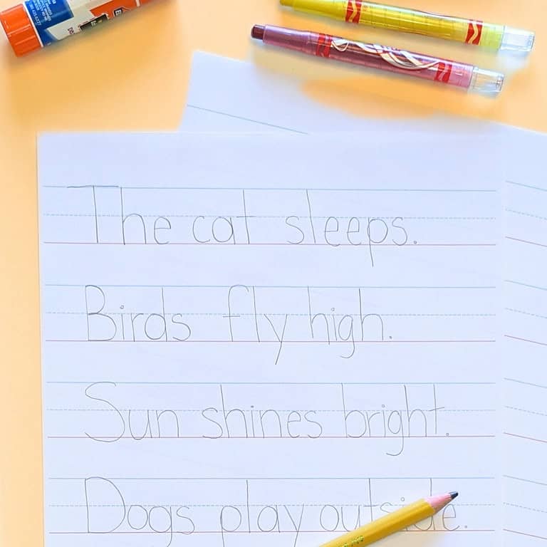 Free Handwriting Paper Printable PDF