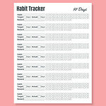 FREE 90-Day Habit Tracker Printable