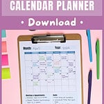 FREE Printable Monthly Planner Template - Printables For Life