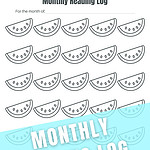 FREE Printable Monthly Reading Log for Students - Printables For Life