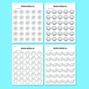 FREE Printable Monthly Reading Log for Students