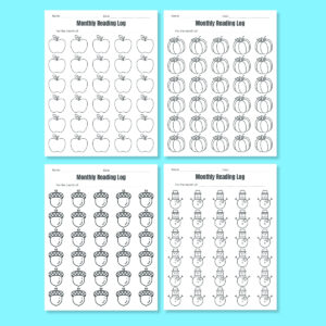 FREE Printable Monthly Reading Log for Students