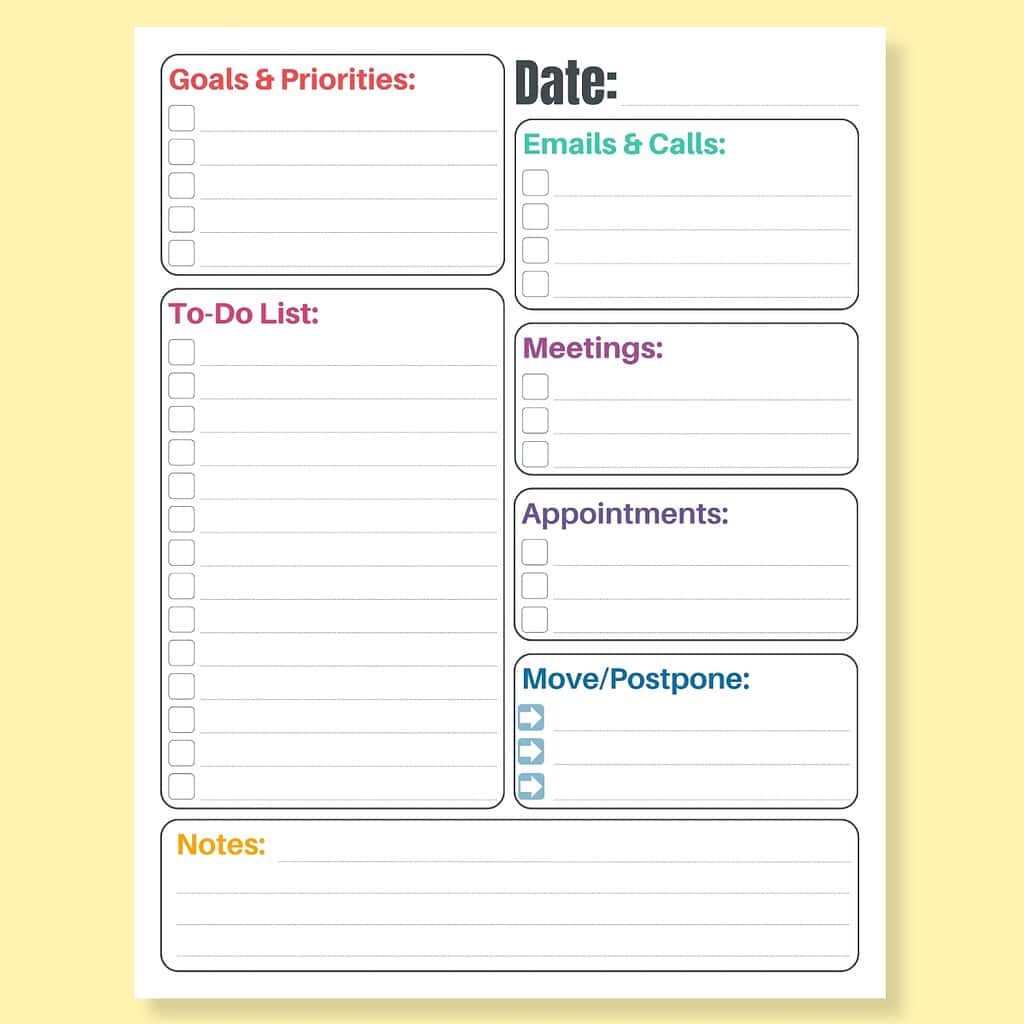 Printable Teacher To-Do List FREE PDF