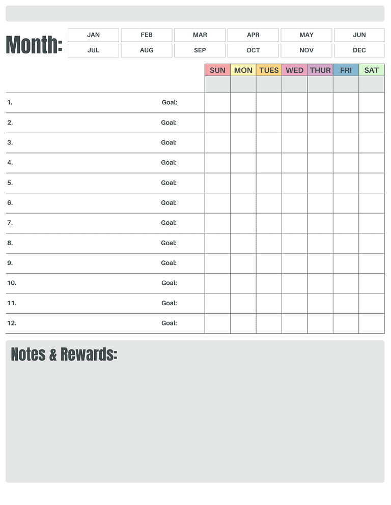 Weekly Habit Tracker Free Printable: Editable Canva Template