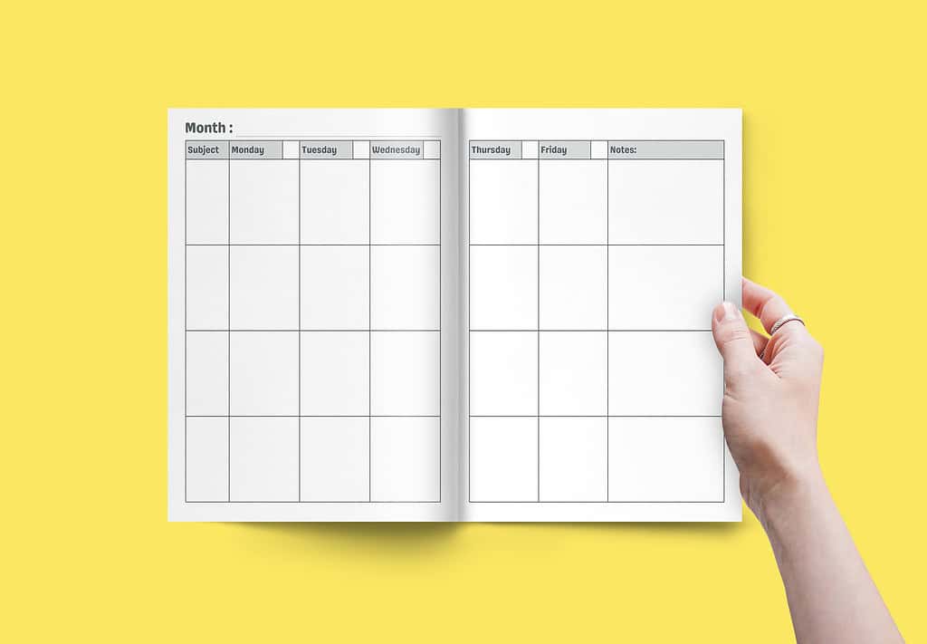 Free 4-Subject Teacher Lesson Plan Template