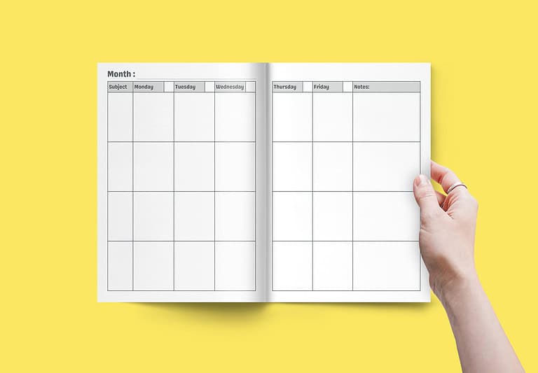 Free 4-Subject Teacher Lesson Plan Template