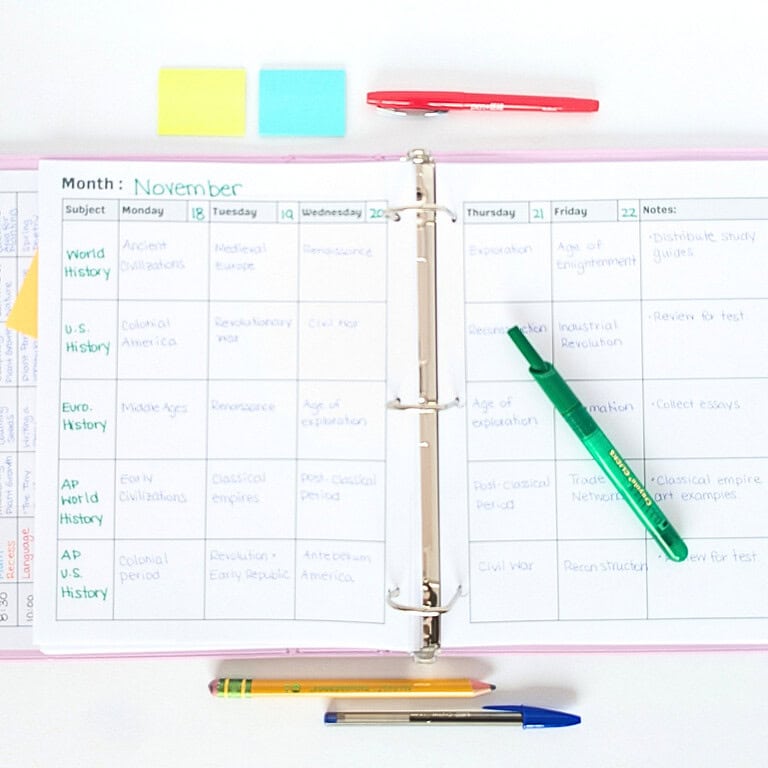 Weekly 5 Prep Teacher Lesson Planner (Free PDF Download!) - Printables ...