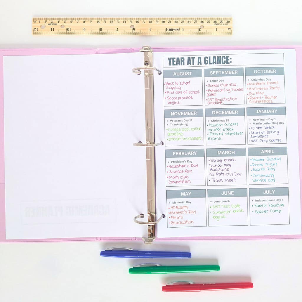 FREE Simple Student Planner PDF