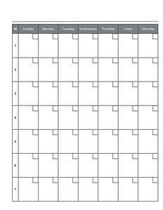 Free 7-Week Calendar Printable [Blank PDF]