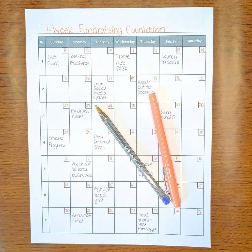 Free 7-Week Calendar Printable [Blank PDF]