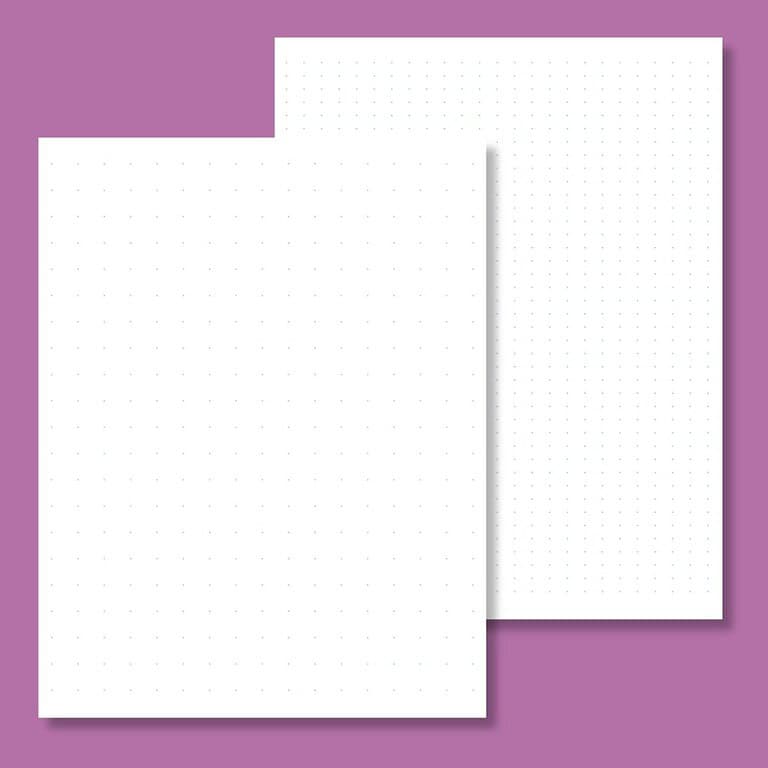 Dotted Graph Paper Free Printable: PDF and Canva Dot Grid Pages