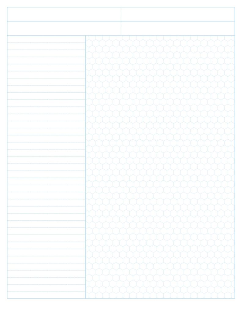 Organic Chemistry Note Paper: Free Printable