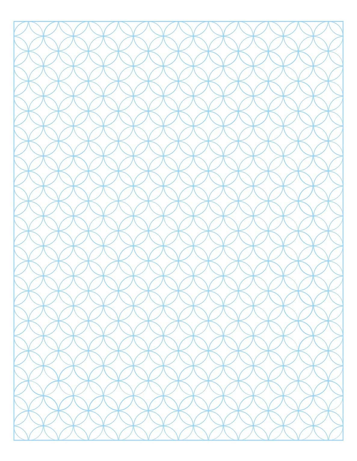 Flower of Life Graph Paper Free Printable PDF