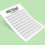 100 Day Countdown Calendar Printable FREE PDF