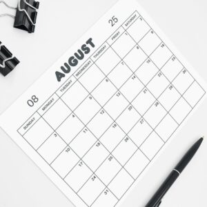 Free Printable Calendar: August 2026 PDF