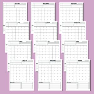 Free 6-Week Calendar Printable: Blank & Custom Templates! - Printables ...