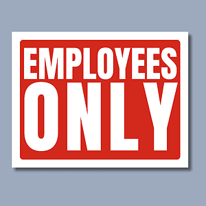 Free Printable Employees Only Sign PDF