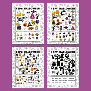 Free Halloween I Spy Printable Game