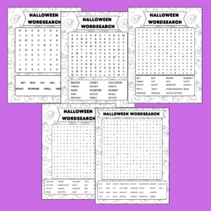 Fun Halloween Word Searches for Kids