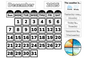 FREE Printable Classroom Calendar Kits