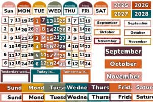 FREE Printable Classroom Calendar Kits