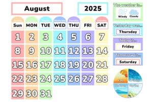 FREE Printable Classroom Calendar Kits