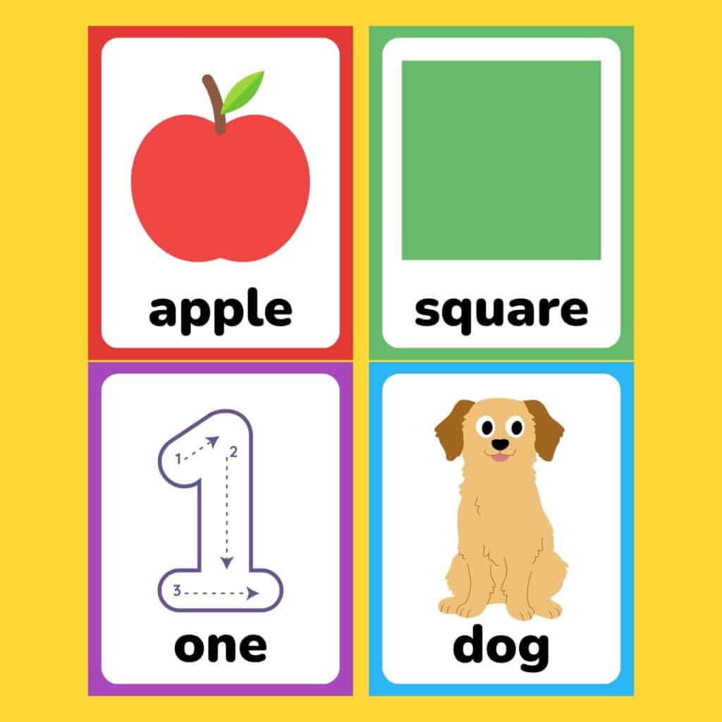 Free Printable Flashcards for Teachers & Parents PDF - Printables For Life