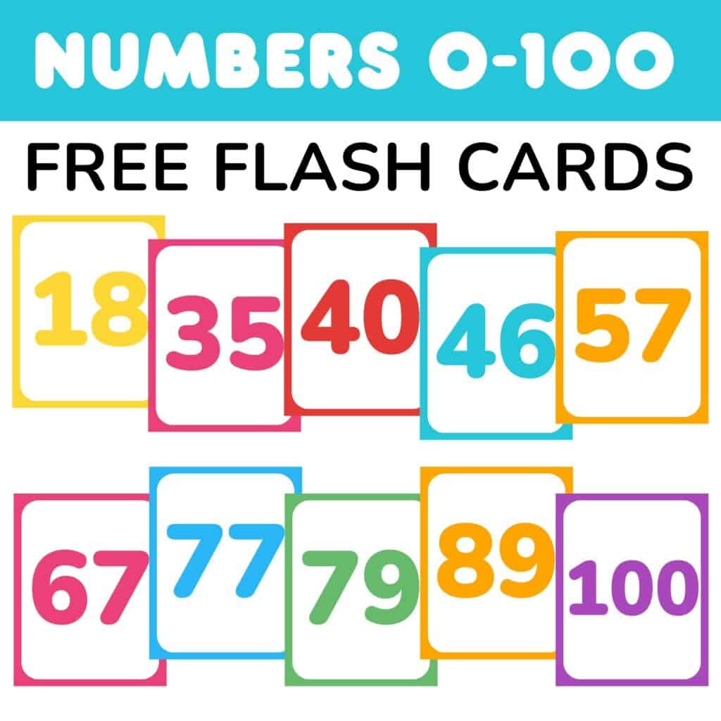 Free Printable Tracing Number Flashcards 0-10