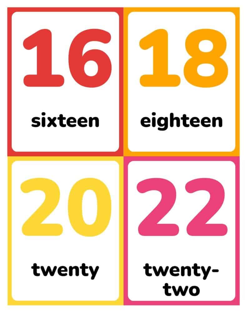 Free Printable Skip Counting Flashcards