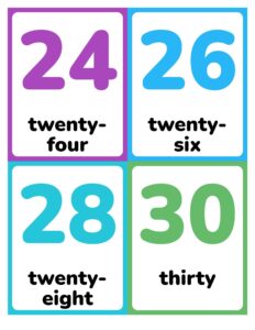 Free Printable Skip Counting Flashcards