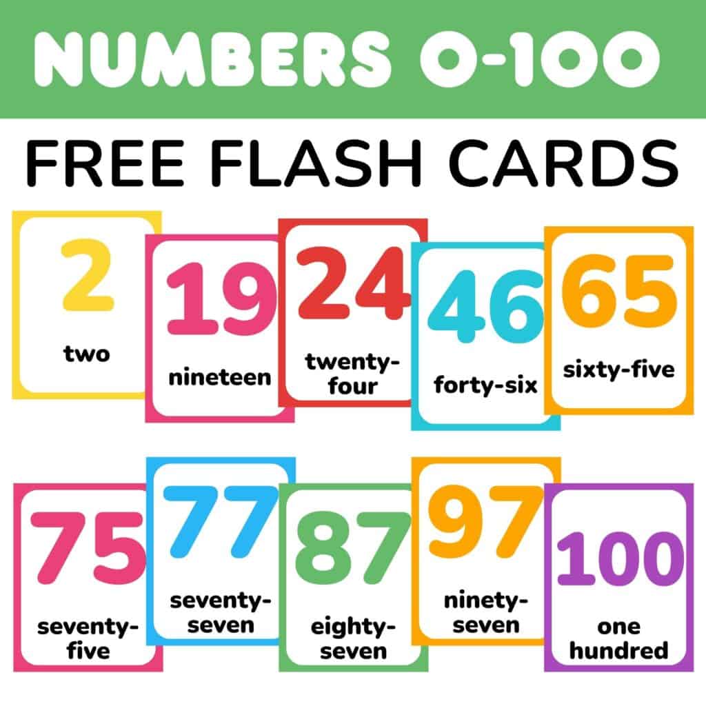 Free Printable Tracing Number Flashcards 0-10