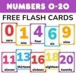 Free Printable Tracing Number Flashcards 0-10