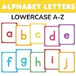 Free Cursive Lower Case Alphabet Flashcards Printable Set
