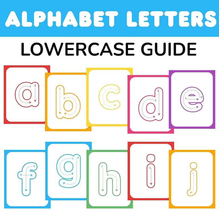 Free Lower Case Alphabet Flashcards to Print and Learn