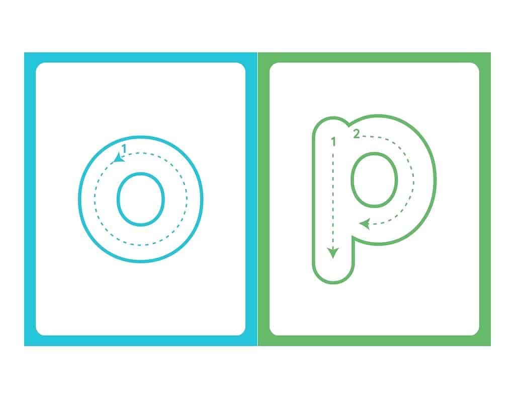 FREE Lower Case Alphabet Flashcards with Writing Guide