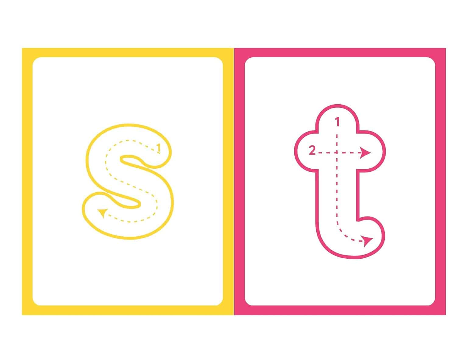 FREE Lower Case Alphabet Flashcards with Writing Guide