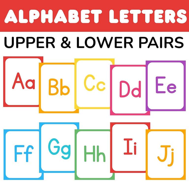FREE Tracing Upper Case Alphabet Flashcards for Kids