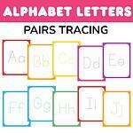 Free Alphabet Pairs Flashcards with Realistic Pictures
