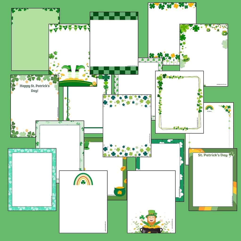 Free St. Patrick's Day Border & Frames PDF