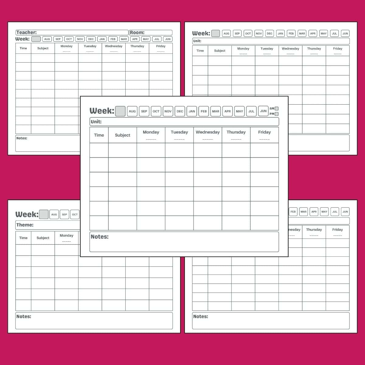 Weekly Family Planner | Free Printable